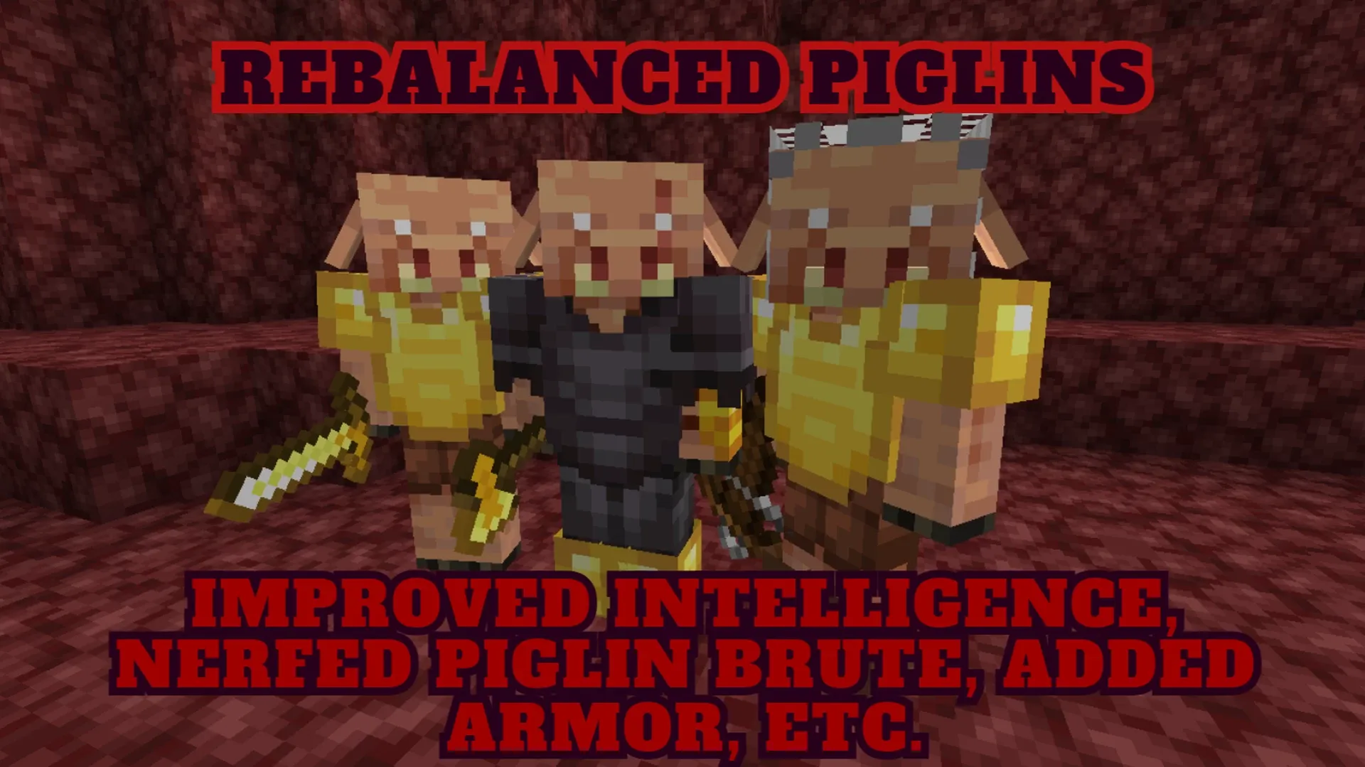 Rebalanced Piglins | Minecraft Data Pack